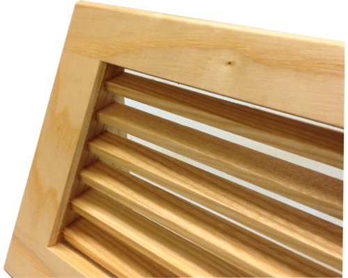 Ash Corner Baseboard Wood Vents
