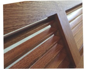 Mahogany Corner Baseboard Wood Vents
