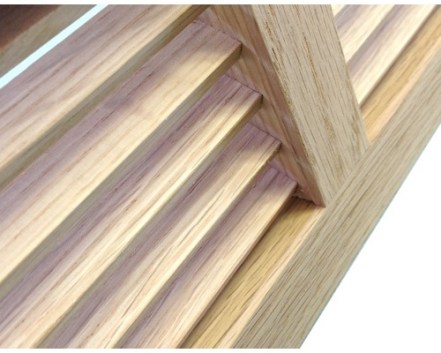 Red Oak Corner Baseboard Wood Vents