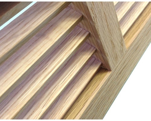 Red Oak Corner Baseboard Wood Vents