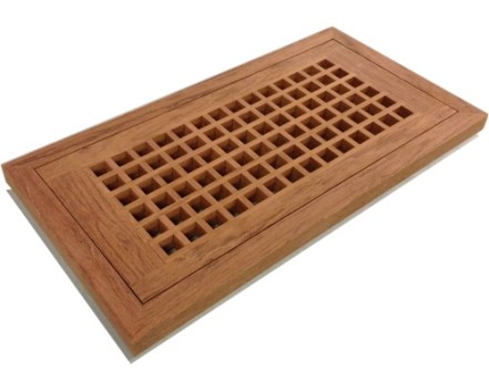 Jatoba Flush Mount Egg Crate Vents