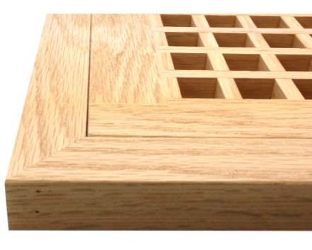 Red Oak Flush-Mount Egg Crate Vents